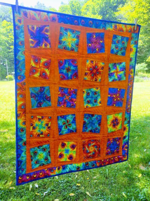 Hot Summer Nights Quilt Kit Pre Cut - Kaleidoscope Quilting